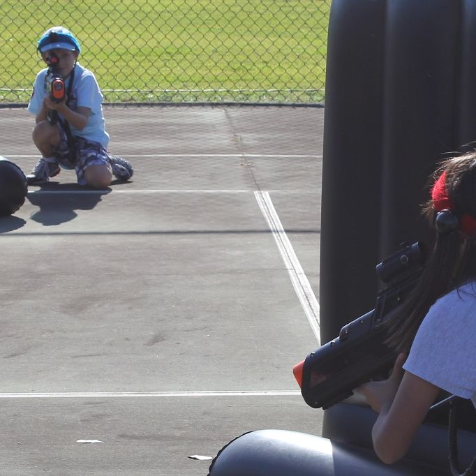 laser tag for teambuilding exerericises